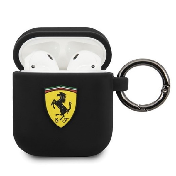 Θήκη Ferrari for Apple Airpods 1 / 2 Sillicone - Black