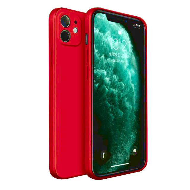 Θήκη Bodycell Apple iPhone 11 Liquid Silicone Square - Red