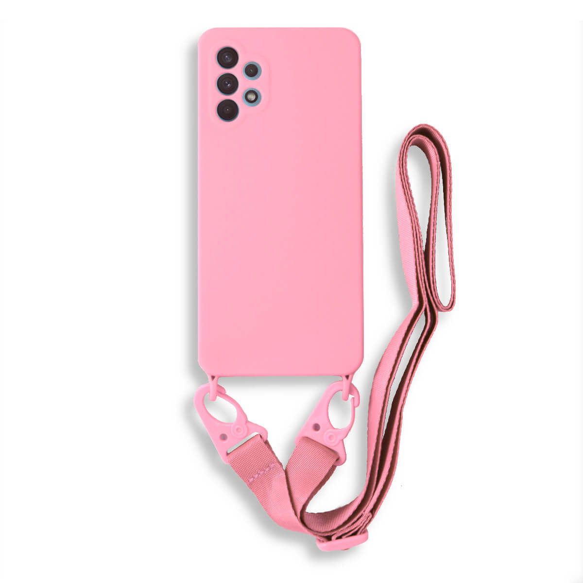 Θήκη Samsung Galaxy A32 5G Silicone Color Strap - Pink