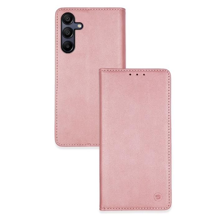 Θήκη Sonique Vintage Book Samsung Galaxy A55 5G - Rose Gold